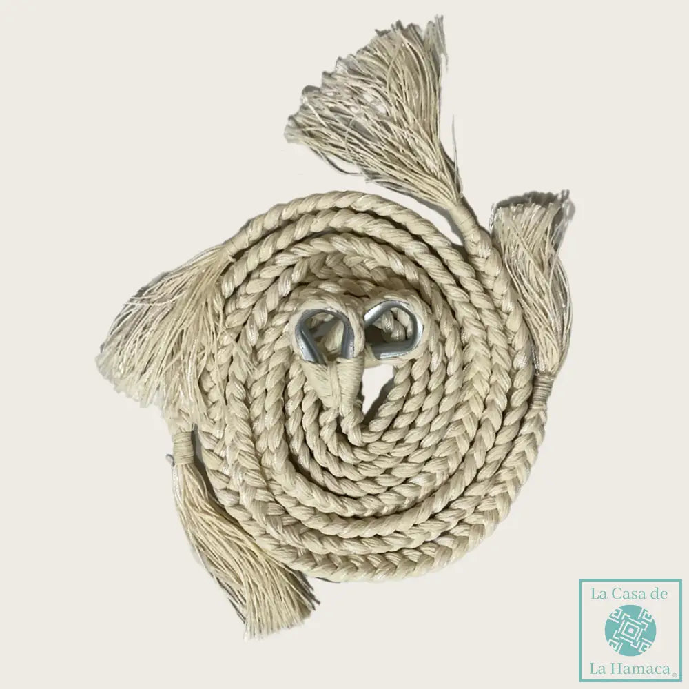 Un par de Sogas Yucatecas para Hamaca Color Beige Elaboradas por Artes ...